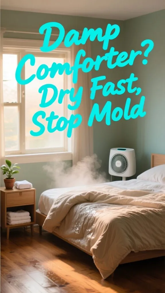 Can You Put A Damp Comforter On The Bed: Dry Fast, Stop Mold